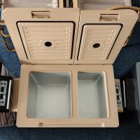 China Dual Zone Car Fridge Freezer Portable Cooler Box Mini Freezer Capacity for sale