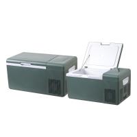 China 12V 25L Mini Office Fridge Compact Design with Inverter Compressor and European Socket for sale