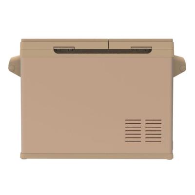 China Leapcool DC Optional Battery 12V Camping Dual Zone Portable Freezer COMPRESSOR Car Fridge for sale