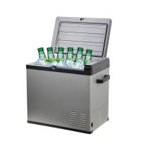 China LED Light Display 12V 240v Portable Camping Electric Cooler Box Refriger Car Cool And Warmer Fridge for sale
