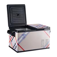 China 35L Portable Camping Outdoor Truck Boat Caravan RV 12V 24V DC Compressor Solar Mini Fridge for sale