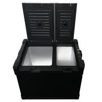China Tesla Car Fridge 55ND Space Saving Design 12v Mini Refrigerator Freezer with Amazon for sale
