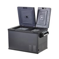 China Morandi Design Style 12V/24V Beauty Car Fridge Portable Freezer for Outdoor Camping for sale