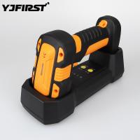 China YJFIRST Industrial Barcode Scanner With Wireless Charging Stand Anti-Drop&IP65 Waterproof Bluetooth QR Code Reader for sale