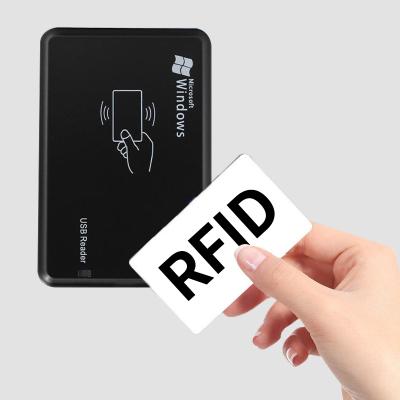 China IC Card Reader High Quality Hot Selling Contactless RFID 13.56Mhz No Drive Required USB Desktop Smart MF for sale