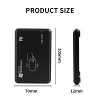 China Dual Frequency NFC Skimmer Card Reader Proximity 13.56mhz IC and 125khz ID RFID Desktop USB Card Reader for sale