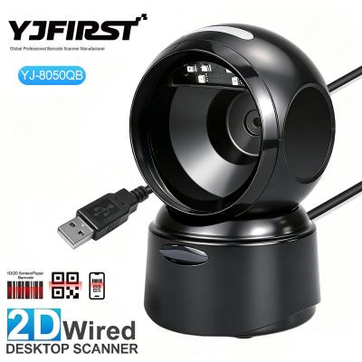 China YJFIRST Direct Factory 2D Barcode Scanner Big Window Omnidirectional Desktop Platform for QR & Screen Code for sale