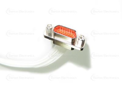 China J30J-15ZKP-15CM 15-Contact Micro-Rectangular Connector – 15cm Cable Assembly, High-Reliability for Military/Aerospace/Industrial Systems, EMI Shielding, -55℃~+125℃ Temp Range, Vibration/Shock-Resistan for sale