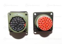 China MS3112E18-32SN MIL-DTL-26482 Circular Connector Receptacle, 32-Pin Socket, Solder Terminal, Panel Mount, Aluminum Alloy, for Military-Aerospace/Industrial Use for sale