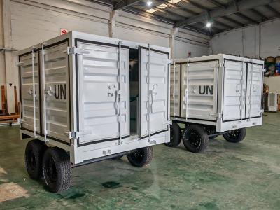 China Vehicle Mounted RO Water Purification System 3000L/H Capacity 22KW Power Mobile Treatment for sale