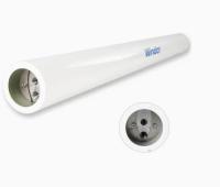 China 2.5 Inch FRP Membrane Housing 300-1000 PSI End Port for 14-40 Inch RO Elements for sale