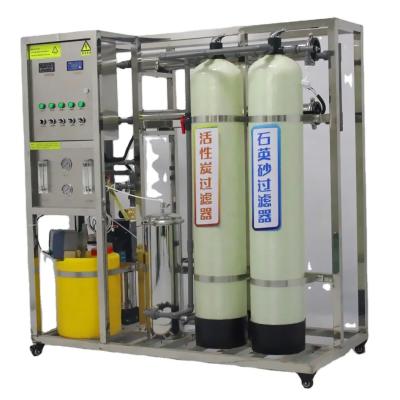 China 500L/H Brackish Water Reverse Osmosis Plant 1.7kW 380-415V 2x FRP Tanks BWRO System for sale