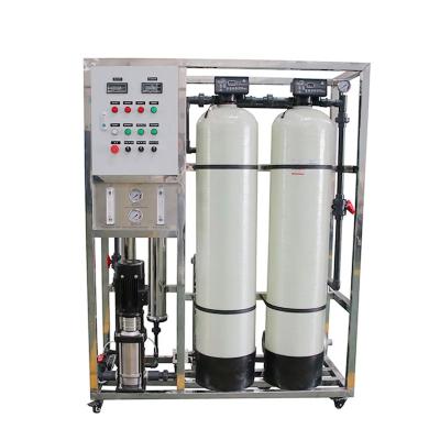 China 3TPH 5.5kW 380-415V Brackish Water Reverse Osmosis Water Plant with 2x FRP Tanks for sale