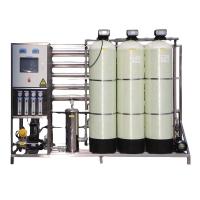 China 4TPH Brackish Water Reverse Osmosis Plant 5.5kW 380-415V 3xFRP Tanks SS304 Skid for sale