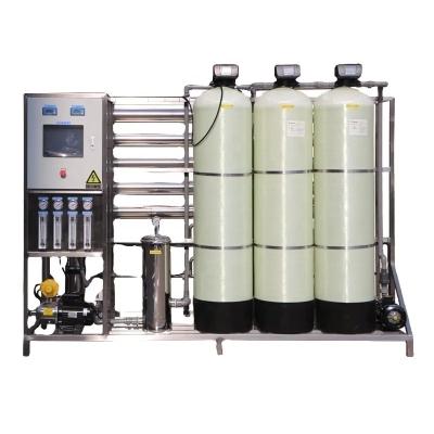 China 4TPH Brackish Water Reverse Osmosis Plant 5.5kW 380-415V 3xFRP Tanks SS304 Skid for sale