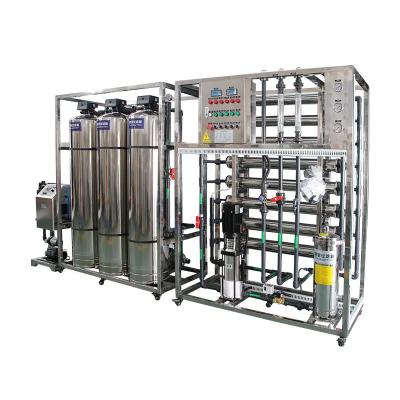 China 3TPH 5.5kW 380-415V Brackish Water Reverse Osmosis Water Plant with 3x SS304 Tanks for sale