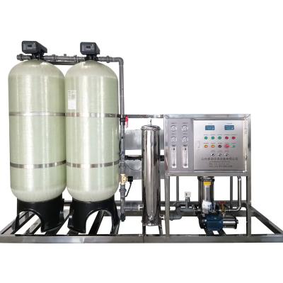 China 4TPH Brackish Water Reverse Osmosis Plant 5.5kW 380-415V 2xFRP Tanks for sale