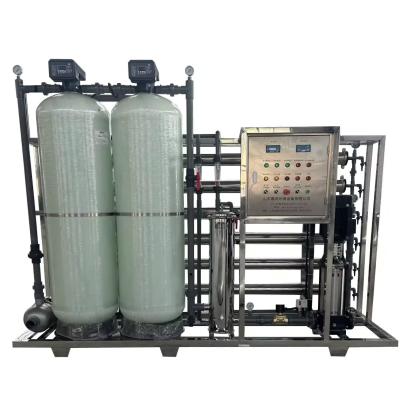 China 6TPH 38,400 GPD Brackish Water Reverse Osmosis System 7.9kW 380-415V 2xFRP Tanks for sale
