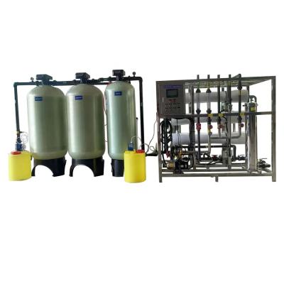 China 5TPH Brackish Water Reverse Osmosis Plant 7.4kW 380-415V 3xFRP Tanks SS304 Skid Mounted for sale