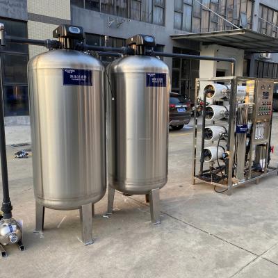 China 5TPH Brackish Water Reverse Osmosis System 7.4kW 380-415V SS304 Tanks RO Water Plant for sale