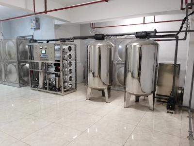 China 10TPH Brackish Water Reverse Osmosis Water Plant 19kW 380-415V 2xSS304 Tanks for sale