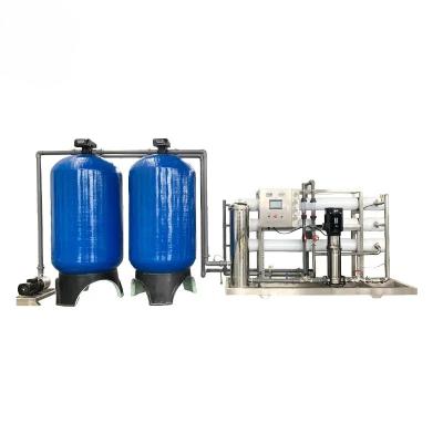 China 10TPH Brackish Water Reverse Osmosis Plant 19kW 380-415V 2xFRP Tanks SS304 Skid Mounted for sale