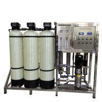 China 1TPH Brackish Water Reverse Osmosis Plant 2.1kW 380V 3xFRP Tanks RO System for sale