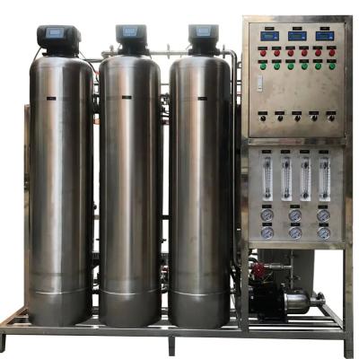 China Brackish Water Reverse Osmosis Water Plant 1.5TPH 3xSS304 Tanks 3.0kW 380V for sale