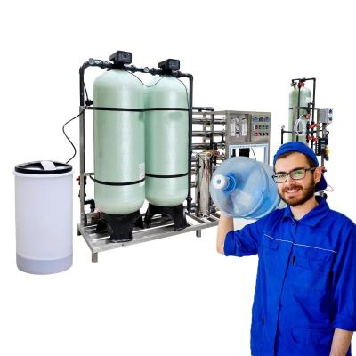 China 3TPH 5.5kW 380-415V FRP Tanks Brackish Water Reverse Osmosis Water Plant for sale