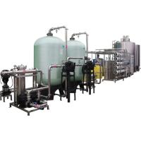 China 10TPH FRP Tanks Reverse Osmosis Water Plant for Sea Water Desalination 380V 19kW for sale