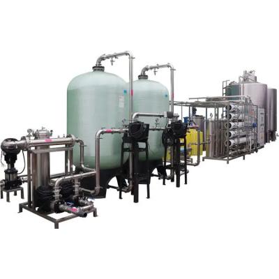 China 10TPH FRP Tanks Reverse Osmosis Water Plant for Sea Water Desalination 380V 19kW for sale