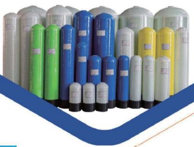 China 2.5 Inch Thread Top Opening FRP Filter Tank 200x450mm 0.1-0.2 T/H Design Flow Rate for sale