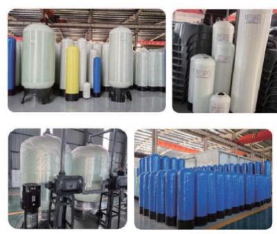 China FRP Fiberglass Tank 1465 350x1650mm 2.5-3.0 T/H Flow Rate Industrial Filtration for sale