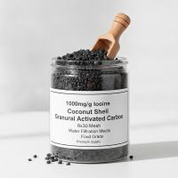 China Coconut Shell Granular Activated Carbon 1000mg/g Iodine 8x30 Mesh Water Filtration Media for sale