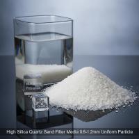 China High Silica Quartz Sand Filter Media 0.6-1.2mm 99% SiO2 for Multimedia Filtration for sale