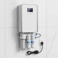 China Compact Reverse Osmosis Water Treatment System 800 GPD Alkaline Mineral Filter Wall Mounted 110V for sale