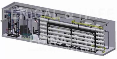 China 500 m³/day Containerized BWRO System 70% Recovery 1.04 kWh/m³ Energy Consumption for sale