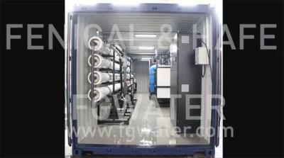 China Modular Dual-Container BWRO Desalination System 1000 m³/day 42 m³/h 50 RO Membranes for sale