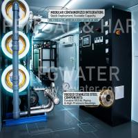 China 100 TPD Solar Hybrid Containerized RO Pure Water Equipment in 40ft Unit for Seawater Desalination for sale