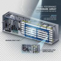 China 100 TPD Solar Hybrid Containerized RO Pure Water Equipment in 40ft Unit for Seawater Desalination for sale