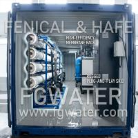 China 100 TPD Solar Hybrid Containerized RO Pure Water Equipment in 40ft Unit for Seawater Desalination for sale