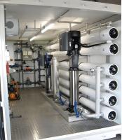 China 200 m³/day Integrated UF RO Containerized Water Treatment System with 70% Recovery Rate in 40ft Container for sale