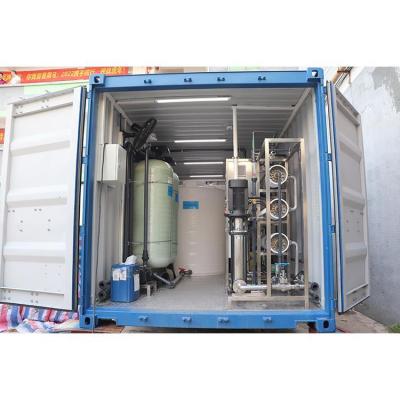 China 500 m³/day High-Efficiency Containerized BWRO Desalination Plant with Energy Recovery System for sale