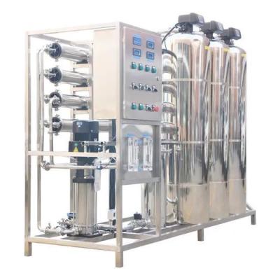 China 500L/H Capacity Commercial Reverse Osmosis Water Purification System with 3 FRP Pretreatment Tanks and High Purification Efficiency for sale
