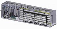 China Electronic 20ft Containerized Water Treatment Plant with 0.8-41.5 M³/H Flow Capacity and 34-45% Recovery Rate for sale