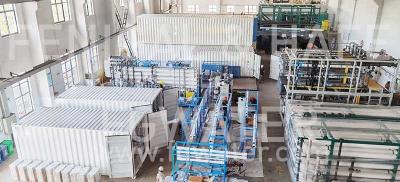 China 10TPD Containerized Desalination Plant with 380V Power and 35-40% Recovery Rate for Borehole Water Treatment for sale