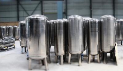 China Stainless Steel Water Treatment Pressure Vessel Tank 0.6Mpa 200-3000mm for sale