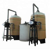 China 40m3/h FRP Cation Exchange Water Softener Dual Tank Industrial for sale