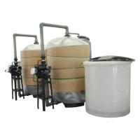 China 40m3/h FRP Cation Exchange Water Softener Dual Tank Industrial for sale