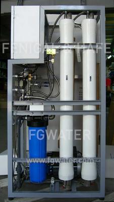 China Skid Mount 1500-18000 GPD Reverse Osmosis System with 4040 Membranes and 1.5-3.0 kW Power for sale